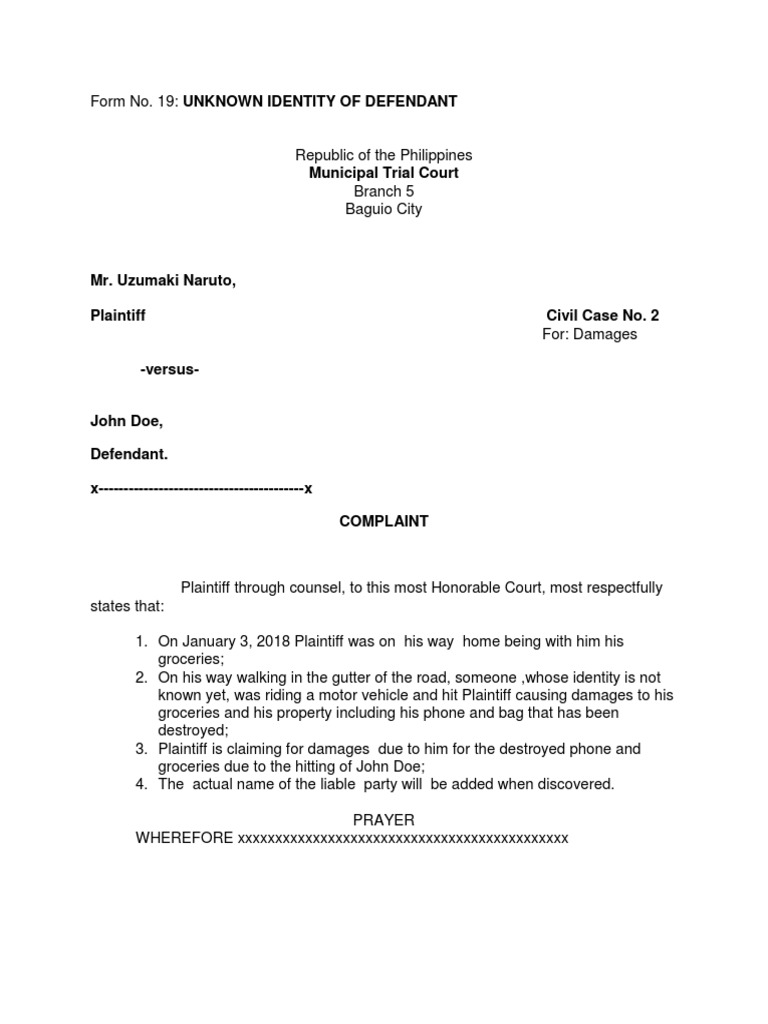 Municipal Trial Court | PDF