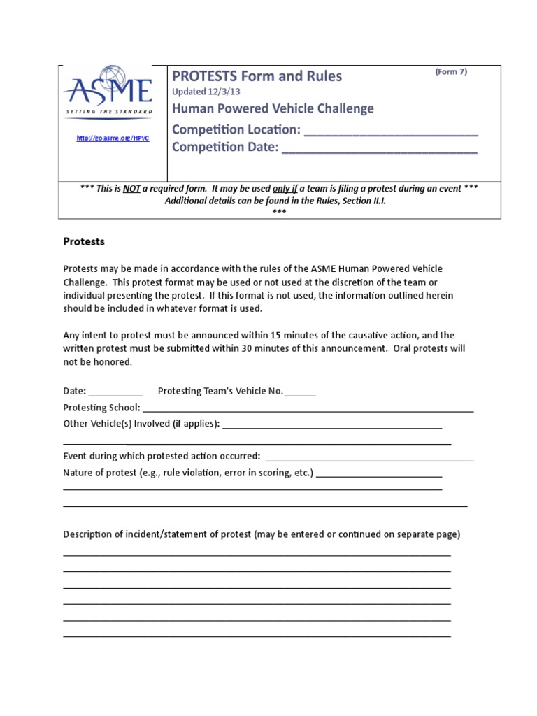 Form 7 Protests | PDF | Government | Justice