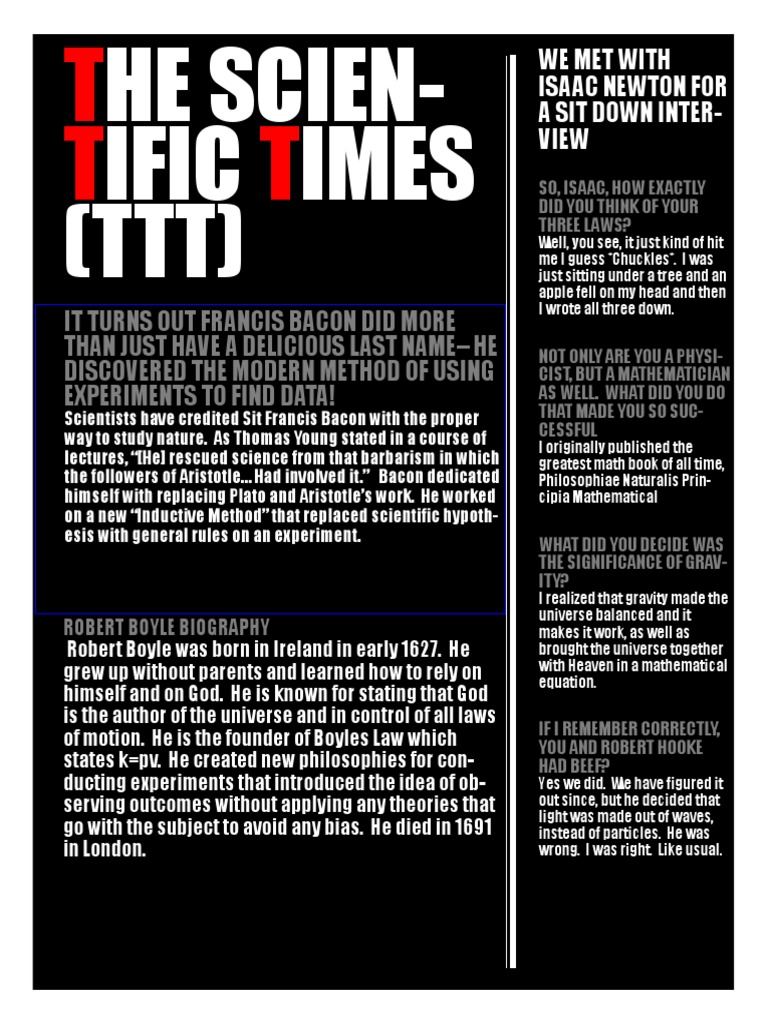 Scientist Newspaper 9-12-17 | PDF | Scientist | Johannes Kepler