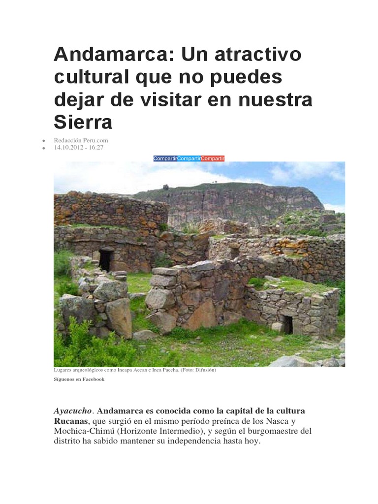 Andamarca Ayacucho Peru | PDF