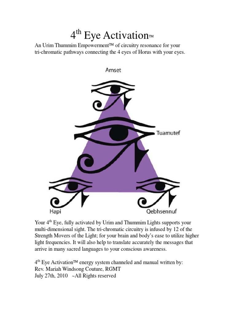 4th Eye Activation.-Corect Maual PDF | PDF