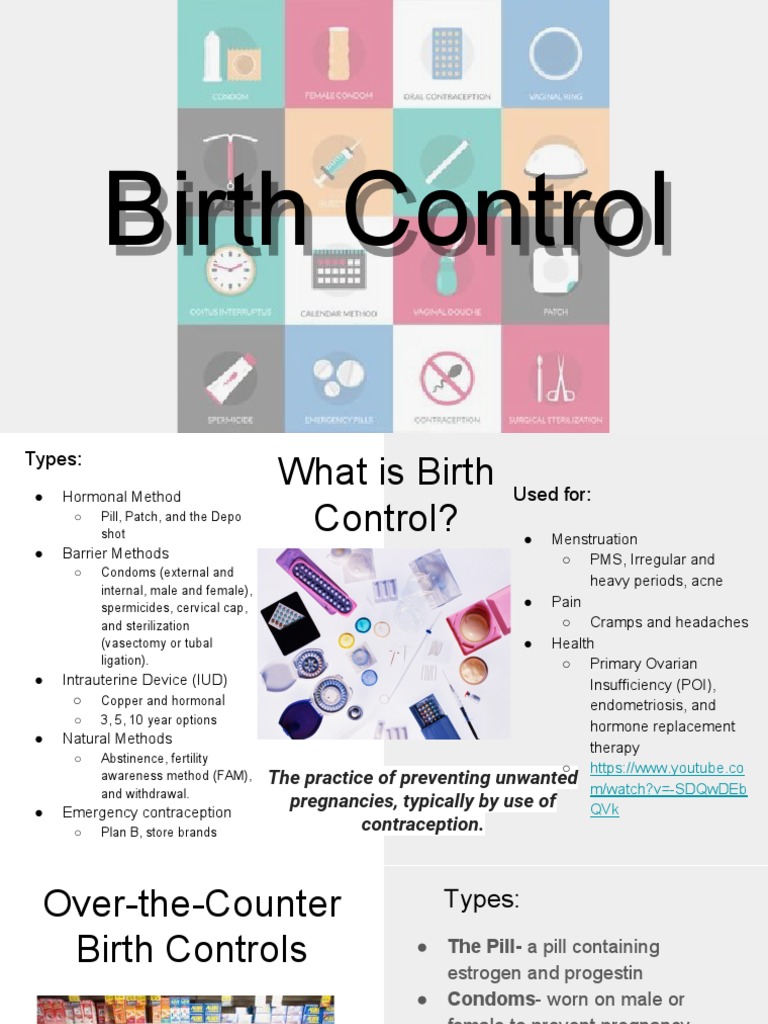 Birth Control | PDF | Birth Control | Combined Oral Contraceptive Pill
