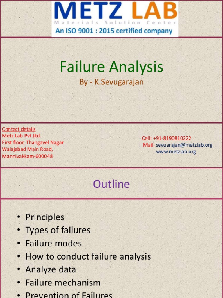 Failure Analysis PDF | PDF