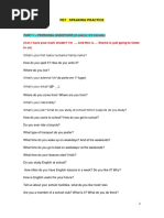 Speaking Questions B1 | PDF | Language Arts & Discipline