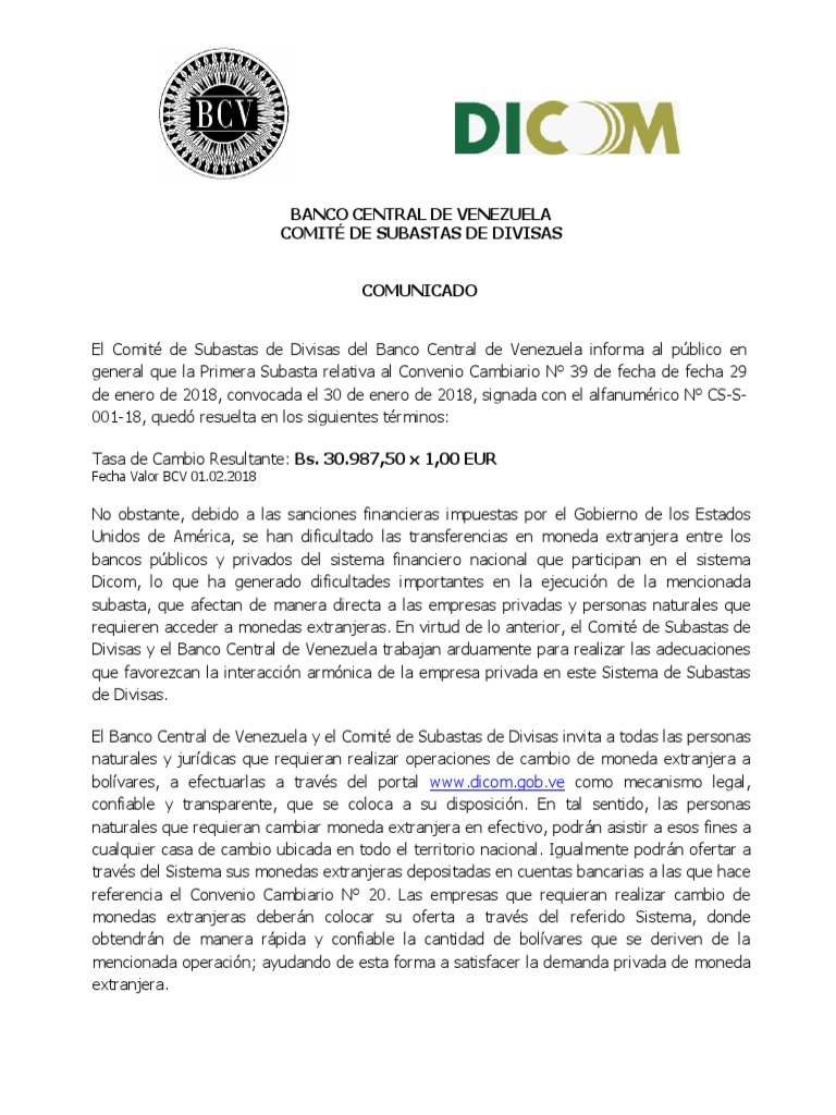 Dicom | PDF | Bancos | Venezuela