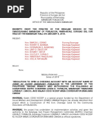 Resolution On Concurrency (Barangay) | PDF | Government | Justice