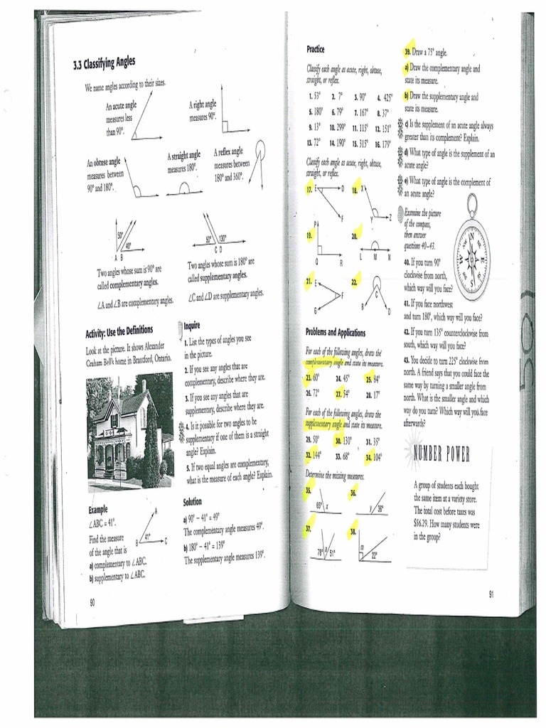 Classifying Angles | PDF