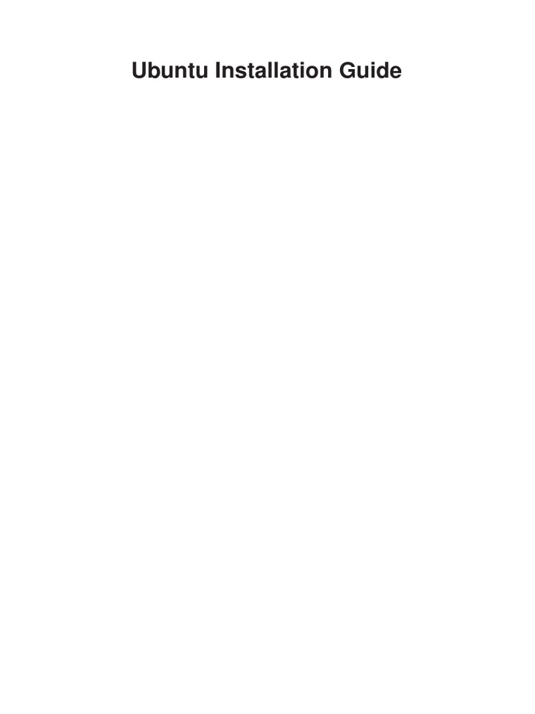 Install en PDF | PDF | Ubuntu (Operating System) | Booting