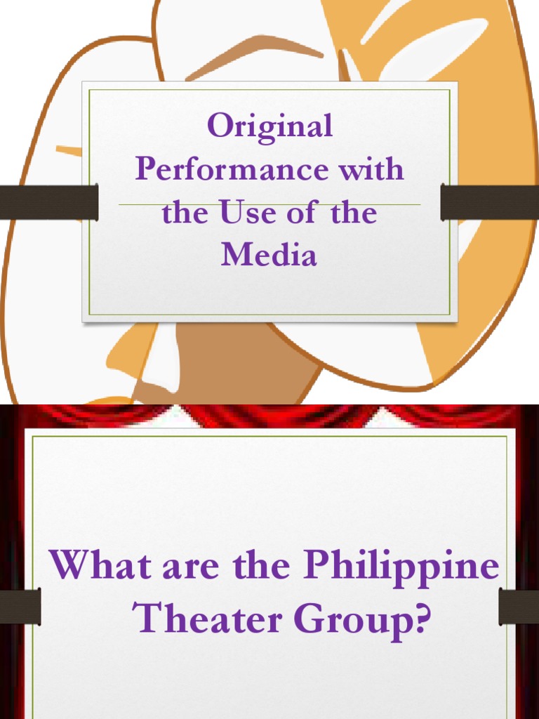 Original Performance With The Use of The Media (Autosaved) | PDF ...