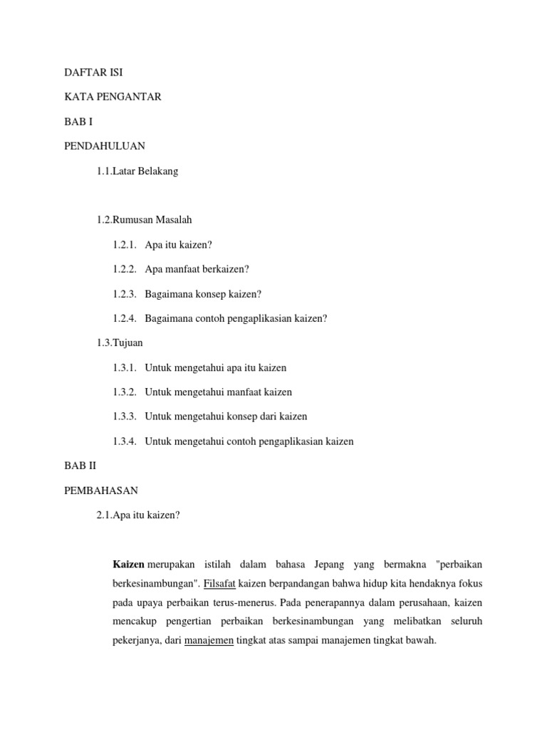 Memahami Konsep dan Manfaat Kaizen | PDF | Karier & Perkembangan | Bisnis