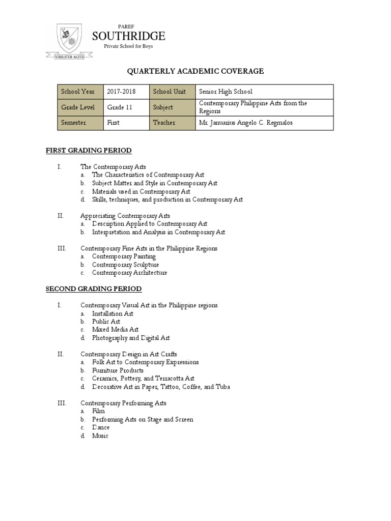 QAC Contemporary Philippine Arts in The Regions A | PDF