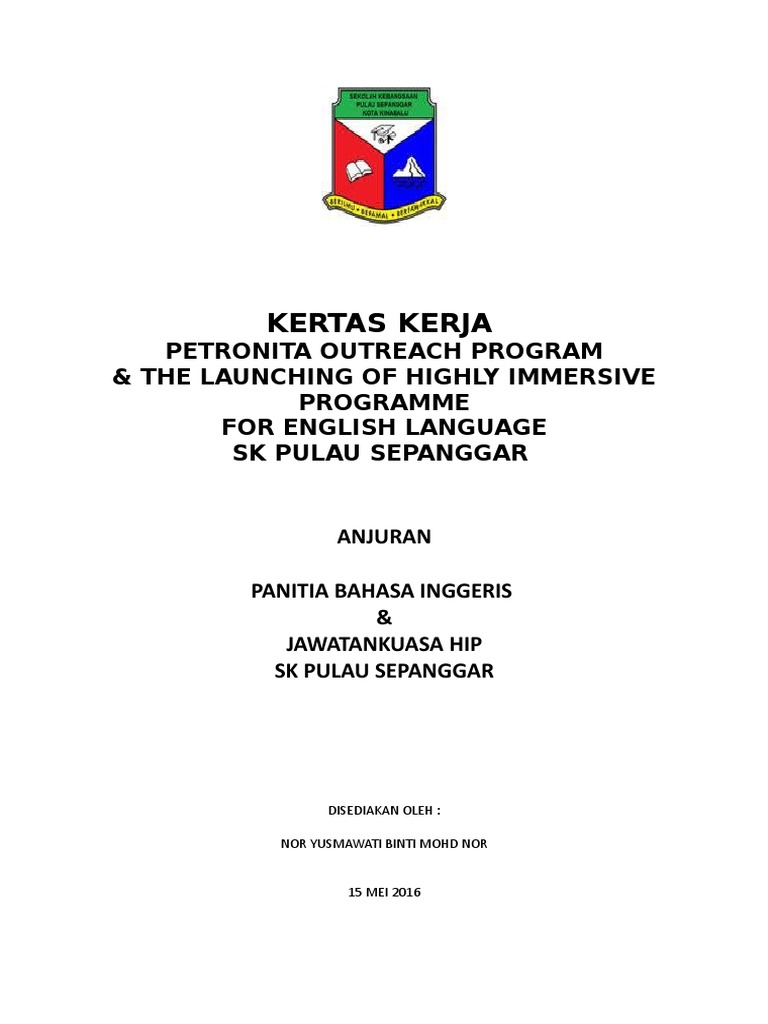 Contoh Kertas Kerja Aktiviti Hip - YarelirosBerg