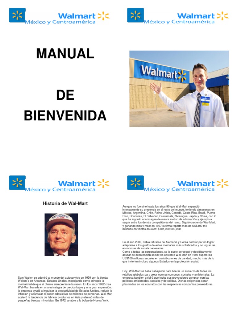 Manual de Bienvenida | Walmart | Salario mínimo