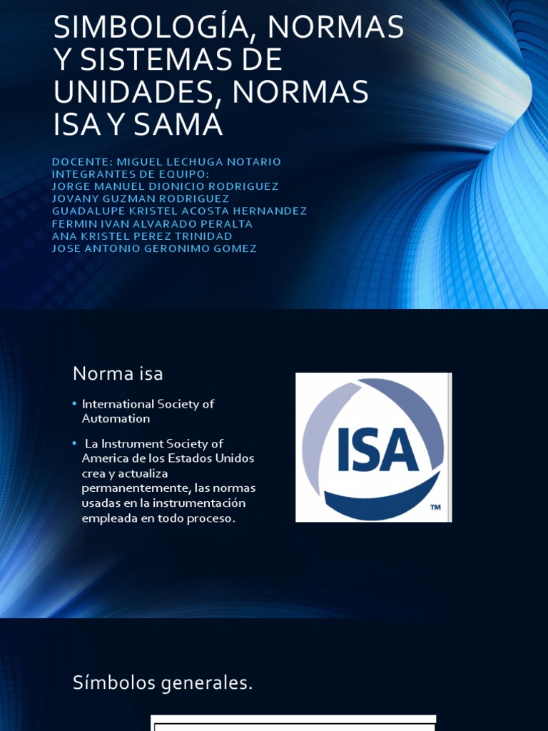 Normas ISA y SAMA en Simbología | PDF