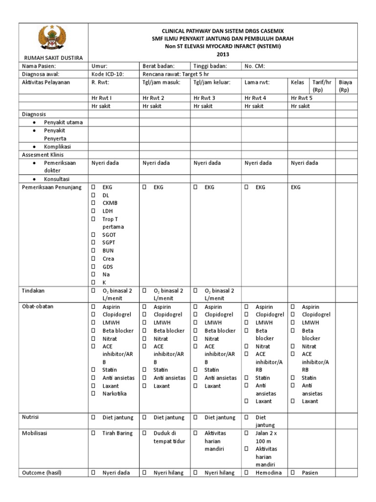 Clinical Pathway NSTEMI | PDF