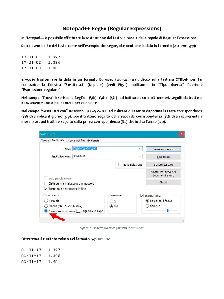 Notepad++ RegEx Examples | PDF