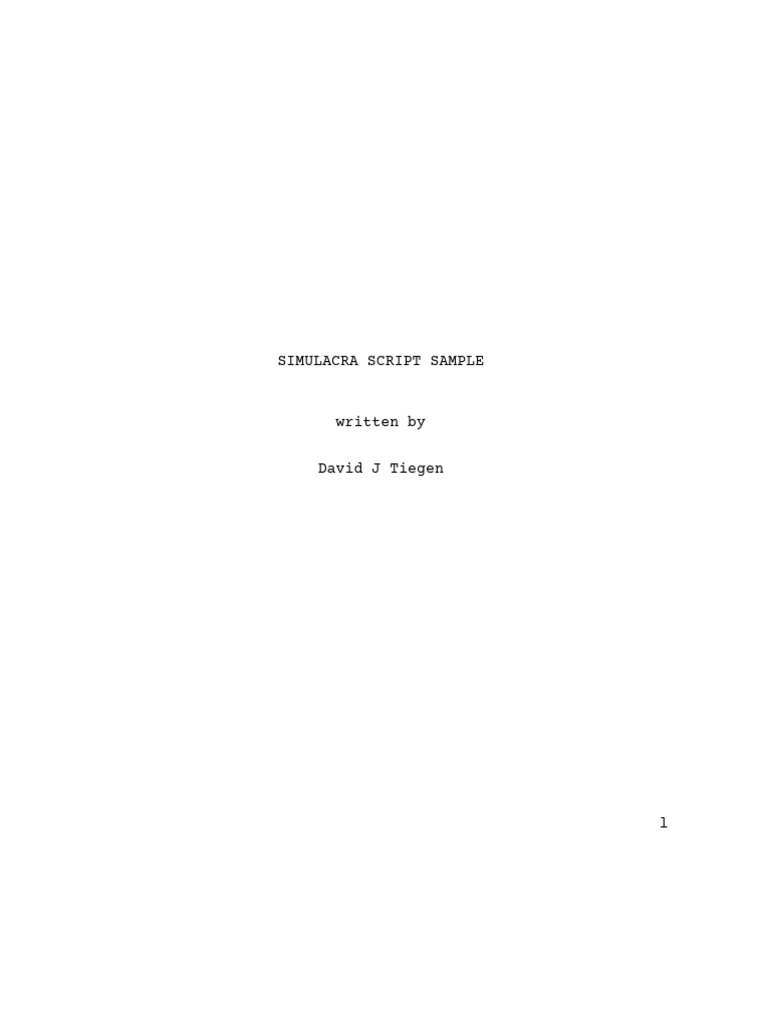 Simulacra Texts - Anna & Ashley | PDF