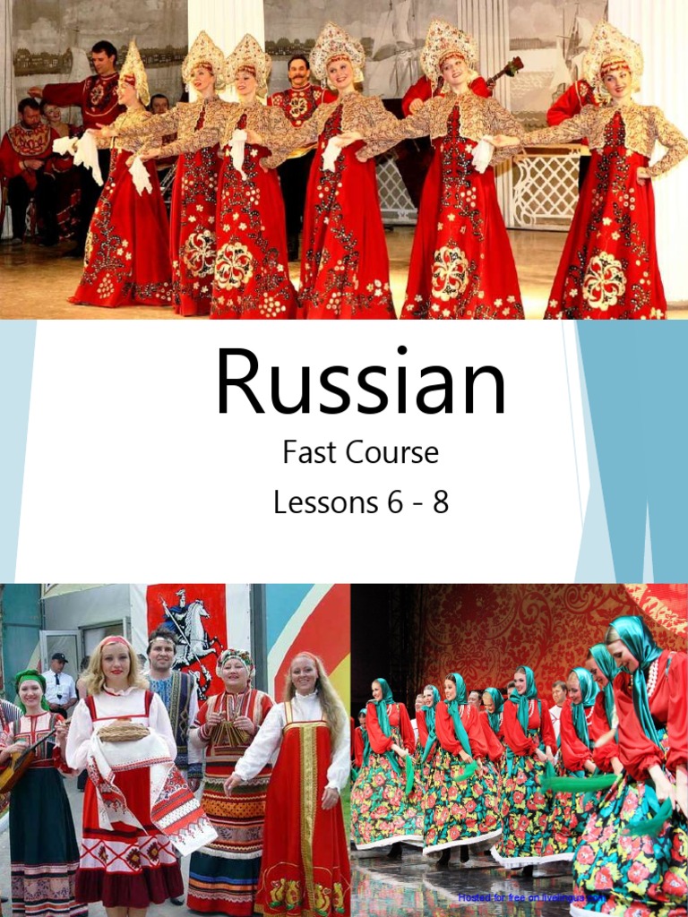 Russian: Fast Course Lessons 6 - 8 | PDF