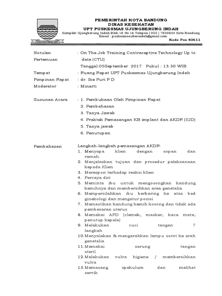 KB Notulen Ojt | PDF