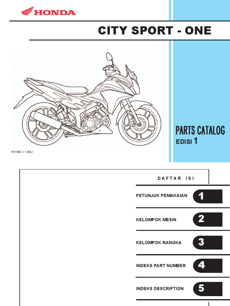 Katalog Suku Cadang Honda CS1 | PDF