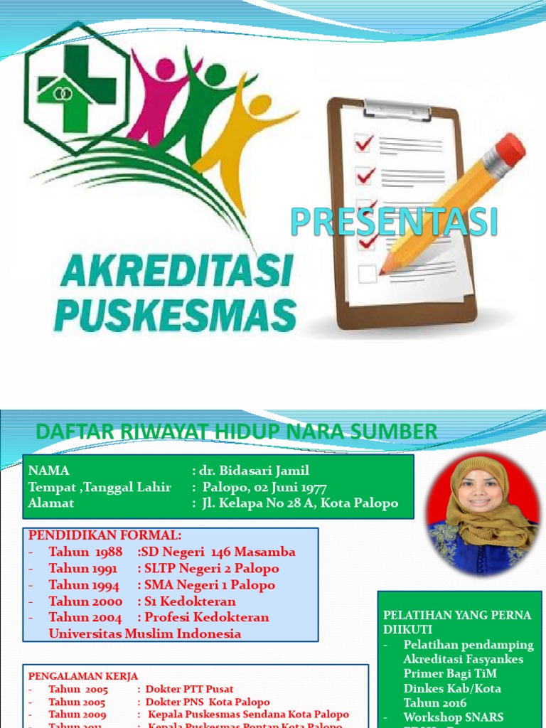 Presentasi Akreditasi Puskesmas DR Bidasari | PDF