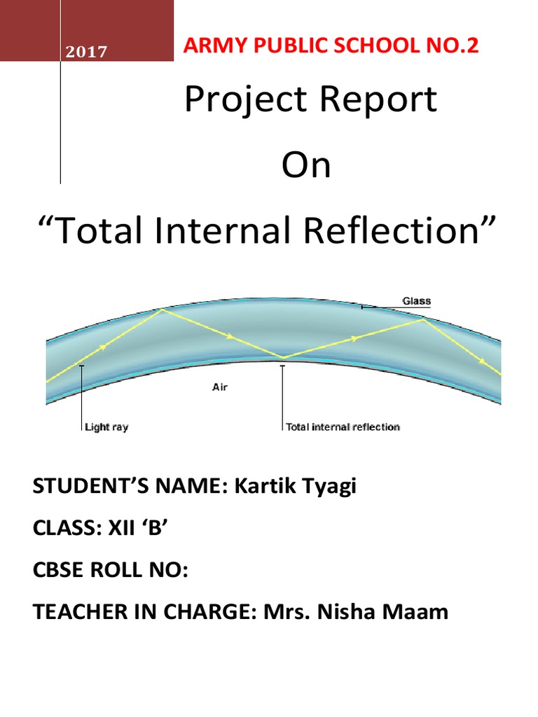 Class 12th Physics Project | PDF | Rainbow | Reflection (Physics)