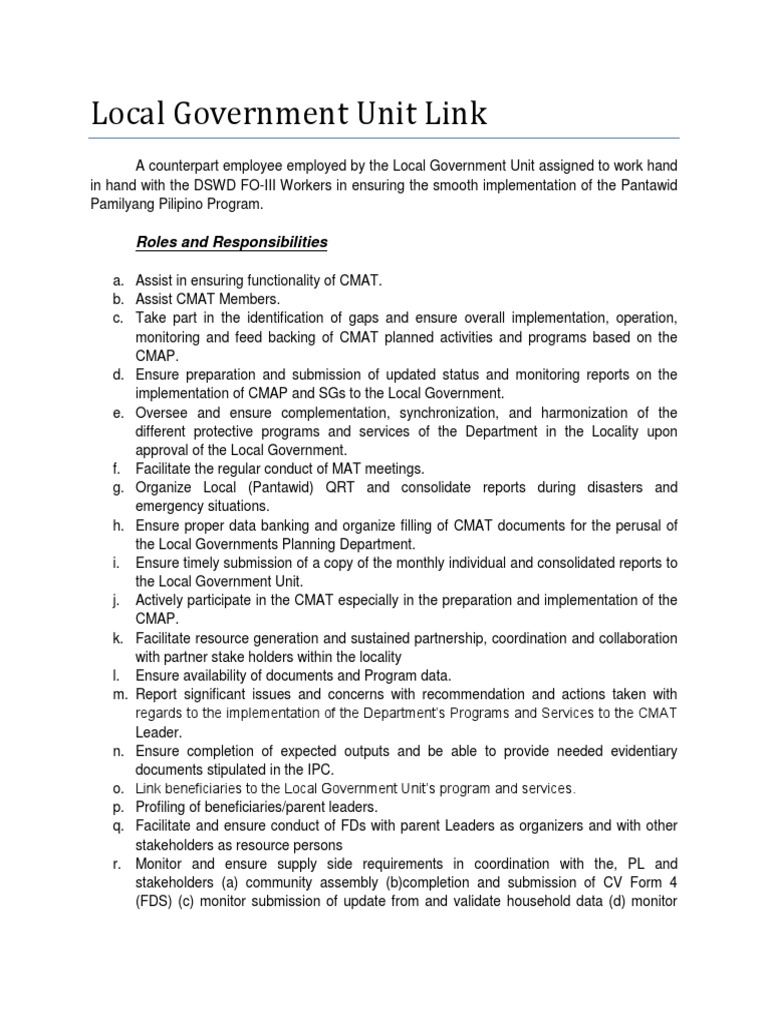 Lgu Link | PDF | Local Government | Public Sphere