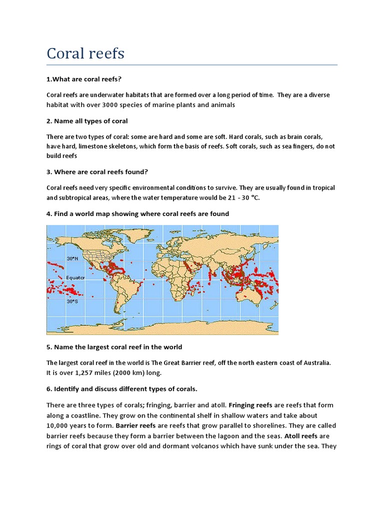 Coral Reefs | PDF | Coral Reef | Oceanography