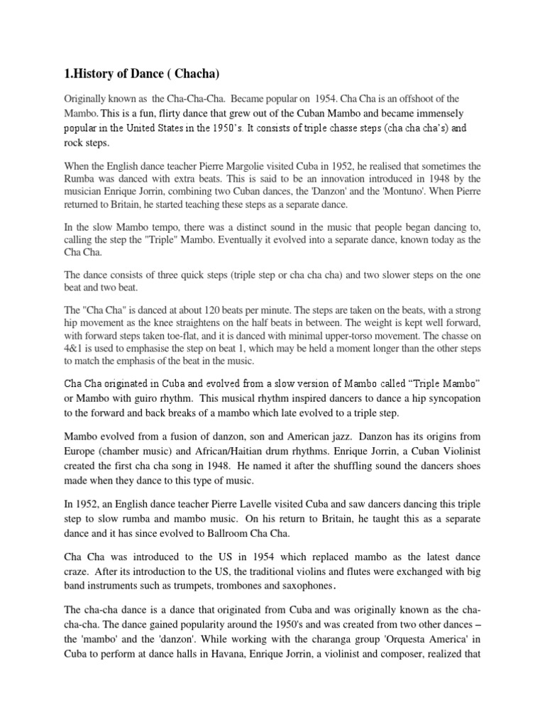 History of Dance | PDF | Performing Arts | Entertainment