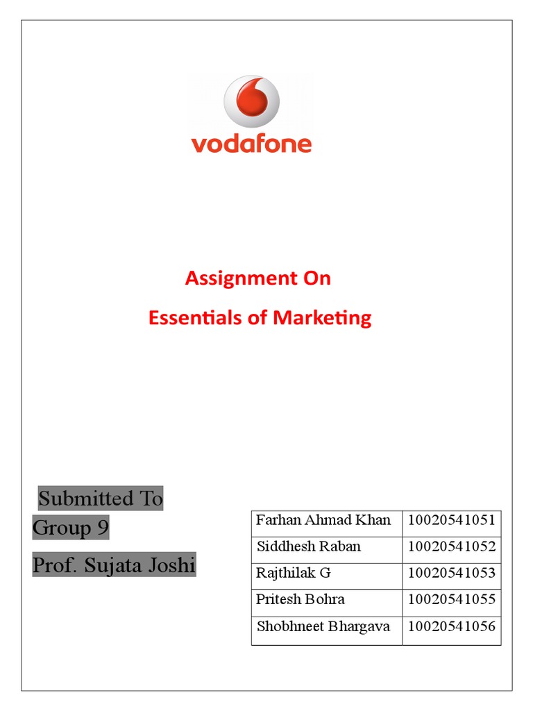 Vodafone's Market Position in India | PDF | Economy Of India ...