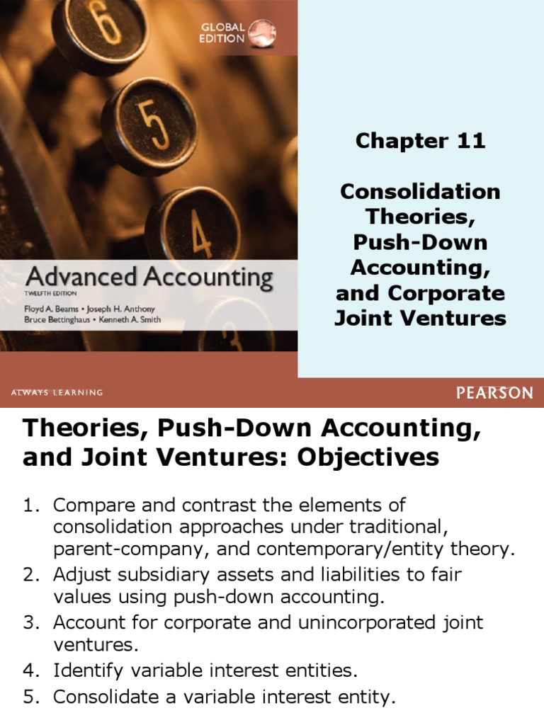 Consolidation Theories, Push-Down Accounting, and Corporate Joint ...