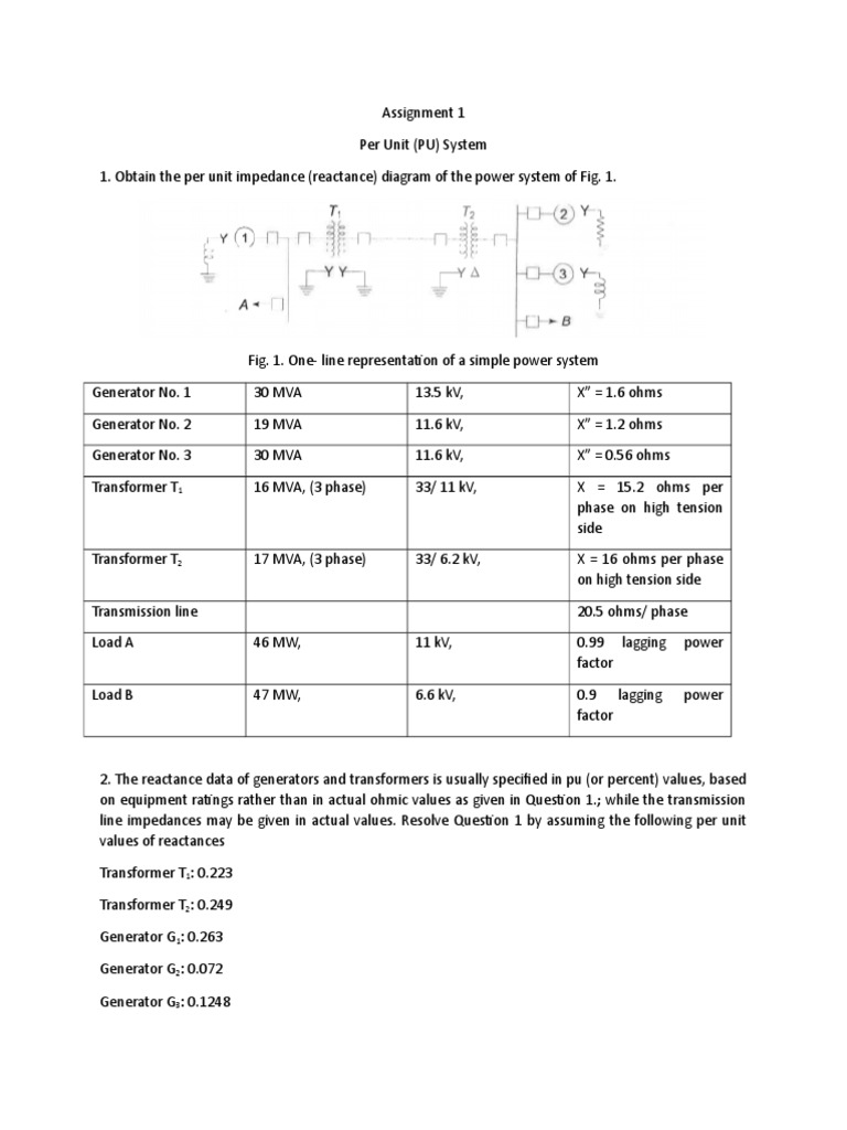 Pu Assignment 1 | PDF | Transformer | Electrical Impedance