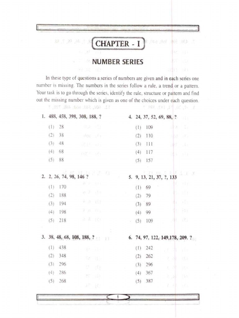 1 Numbers Series | PDF