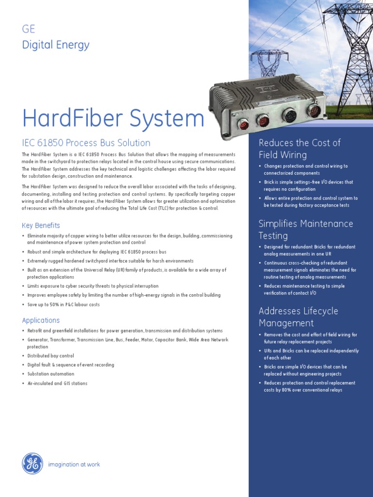 Hardfiber System: Iec 61850 Process Bus Solution | PDF | Electrical ...