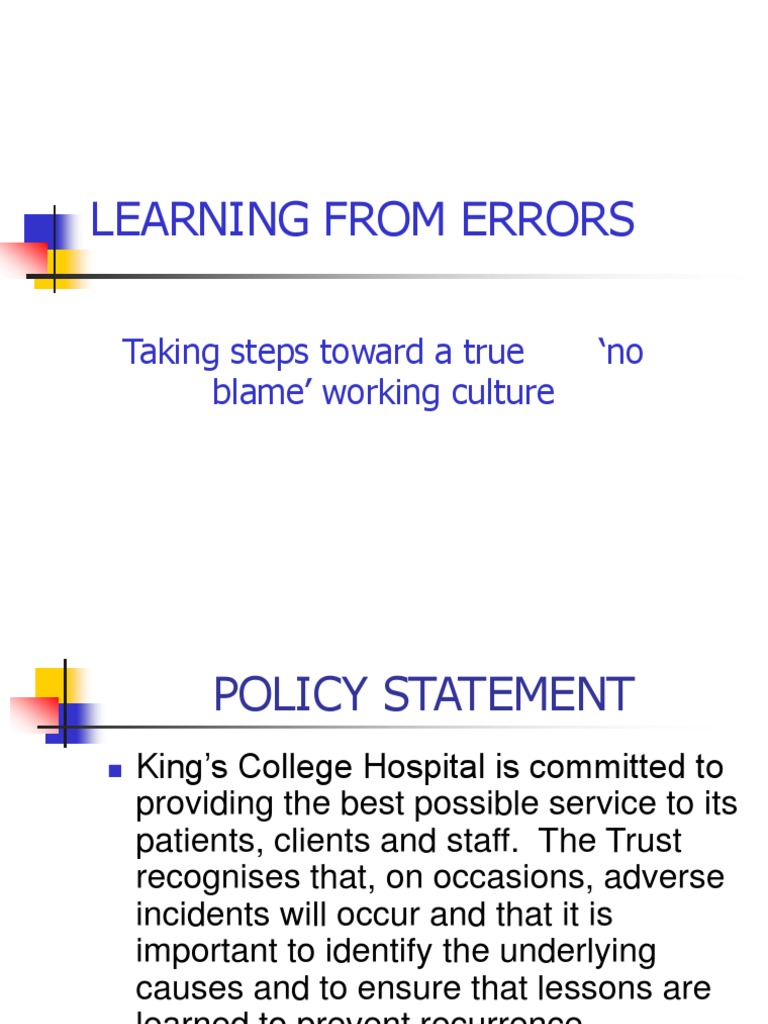 Learning From Errors Presentation | PDF