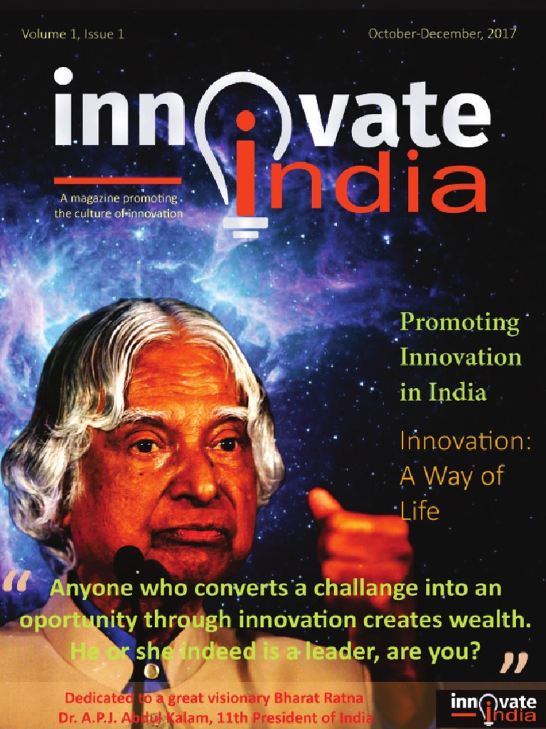 Innovate India Oct-Dec 2017 Final | Innovation | Creativity