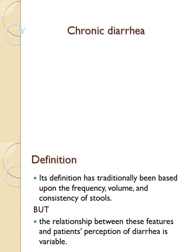 Chronic Diarrhea and Malabsorption Syndromes | PDF | Irritable Bowel ...