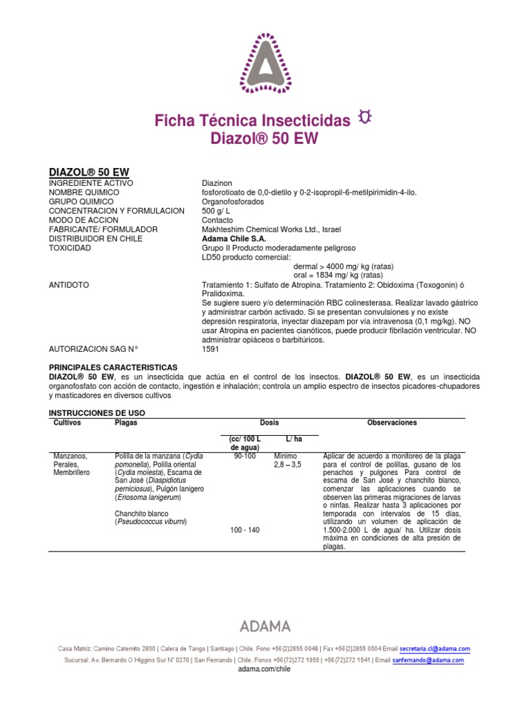DIAZOL 50 EW FT 2014 - tcm58-18747 | PDF | Agricultura | Plantas