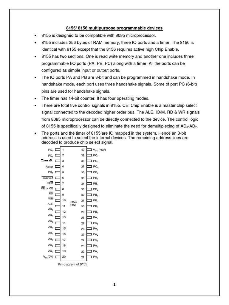 Microprocessor Pdf Input Output Electronic Design