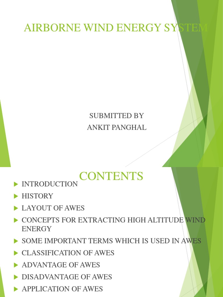 Airborne Wind Energy Overview | PDF | Wind Power | Lift (Force)