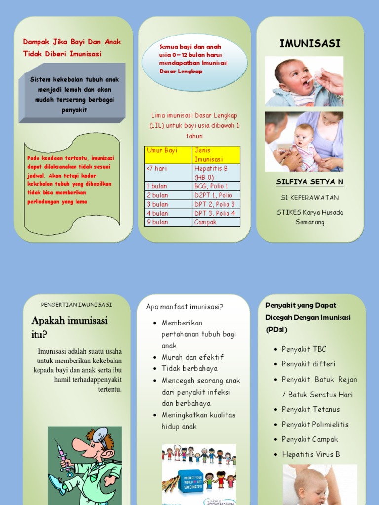 Leaflet Imunisasi | PDF