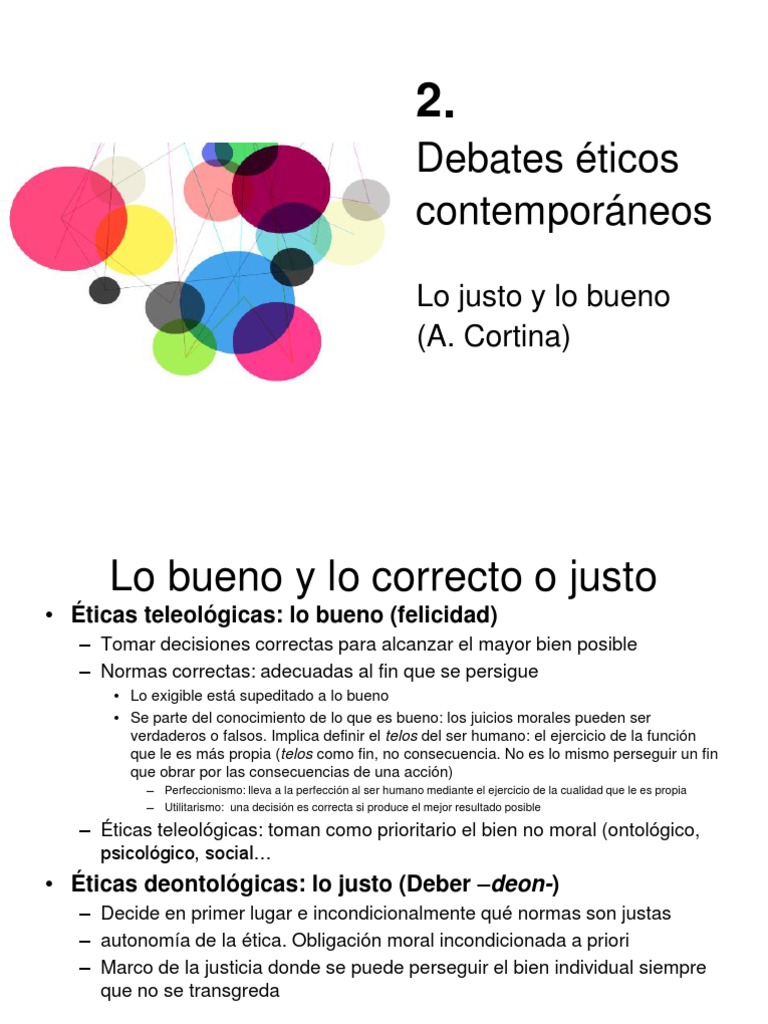 1.lo Justo y Lo Bueno | PDF | Moralidad | Justicia