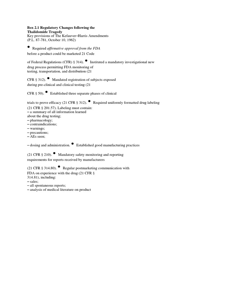 The Kefauver-Harris Amendments: Key Regulatory Changes to Drug Approval ...