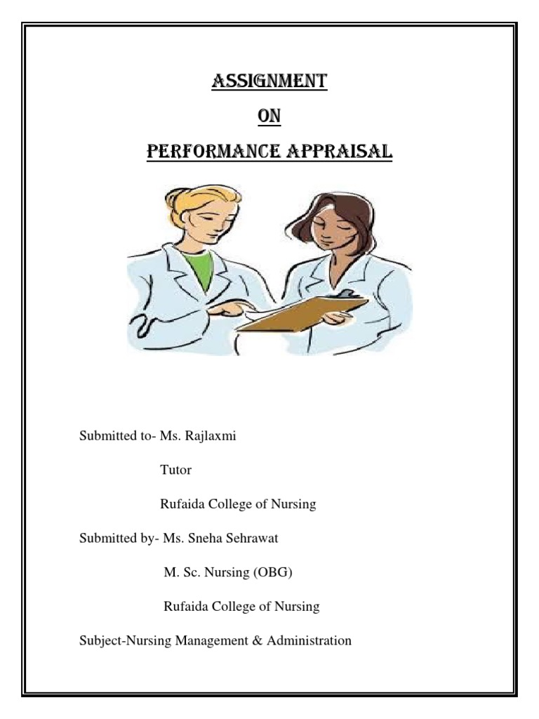 Assignment ON Performance Appraisal | PDF | Performance Appraisal ...