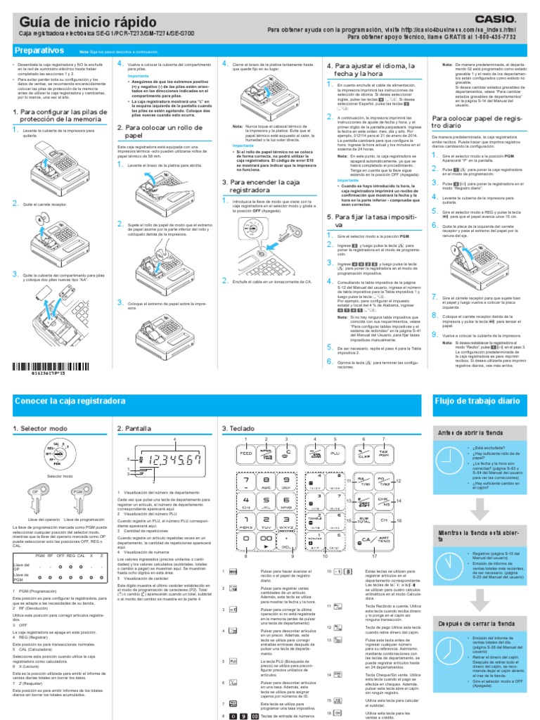 SM-T274 Guía Rápida | PDF | Impresora (Computación) | Equipo de oficina