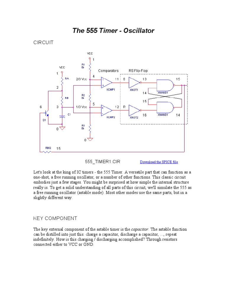 555 Timer | PDF | Spice | Electronic Circuits