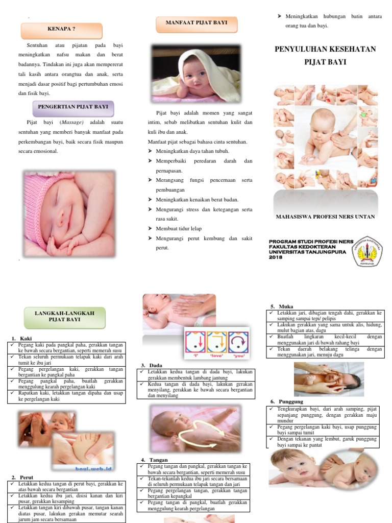 Leaflet Pijat Bayi | PDF