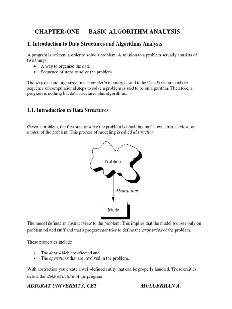 Chapter-One Basic Algorithms Analysis | PDF | Time Complexity ...
