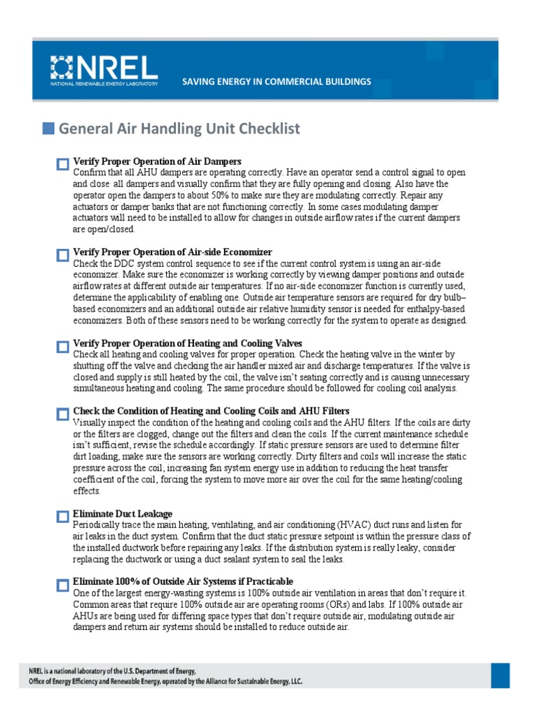 Commercial Building Checklists | PDF | Compact Fluorescent Lamp | Lighting