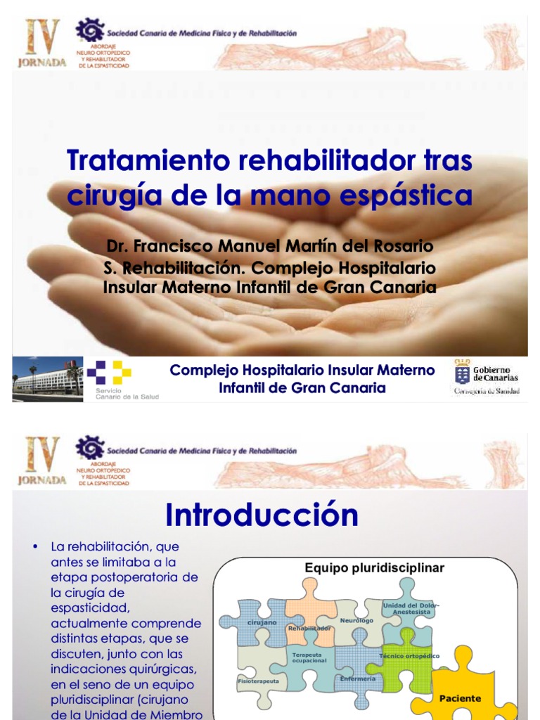 Tratamiento Rehabilitador Tras Cirugía de La Mano Espástica | PDF ...